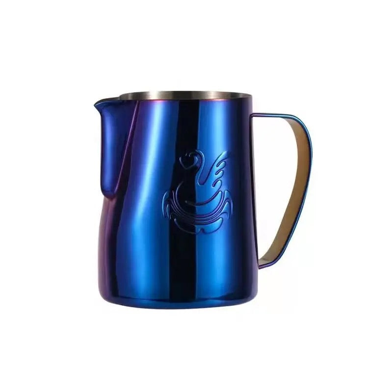 Jibbi Litter Blue Pitcher 12 oz or 20 oz – CasadelBarista